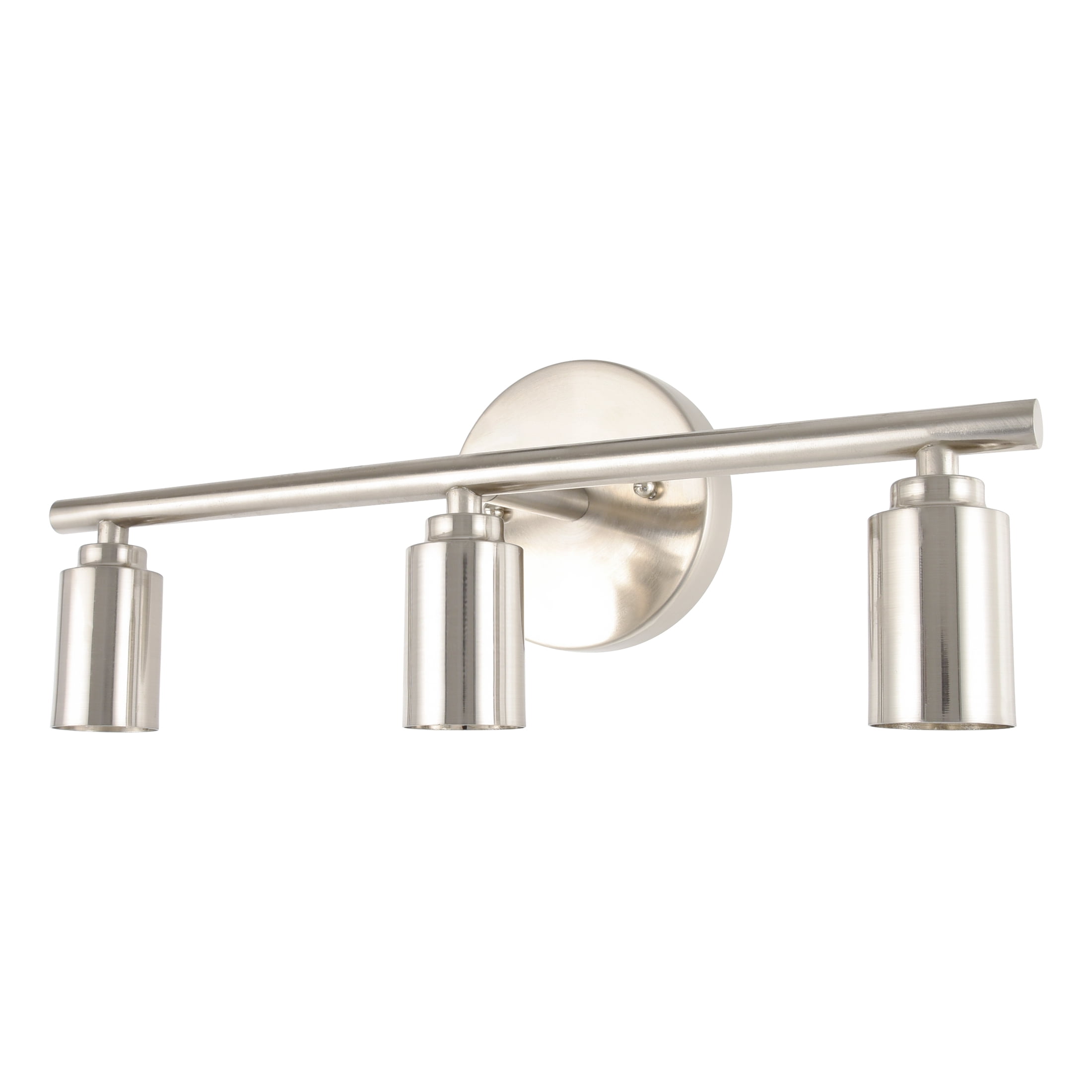 Better Homes & Gardens 16" Farmhouse 3-Head Nickel Vanity Light, Metal ...