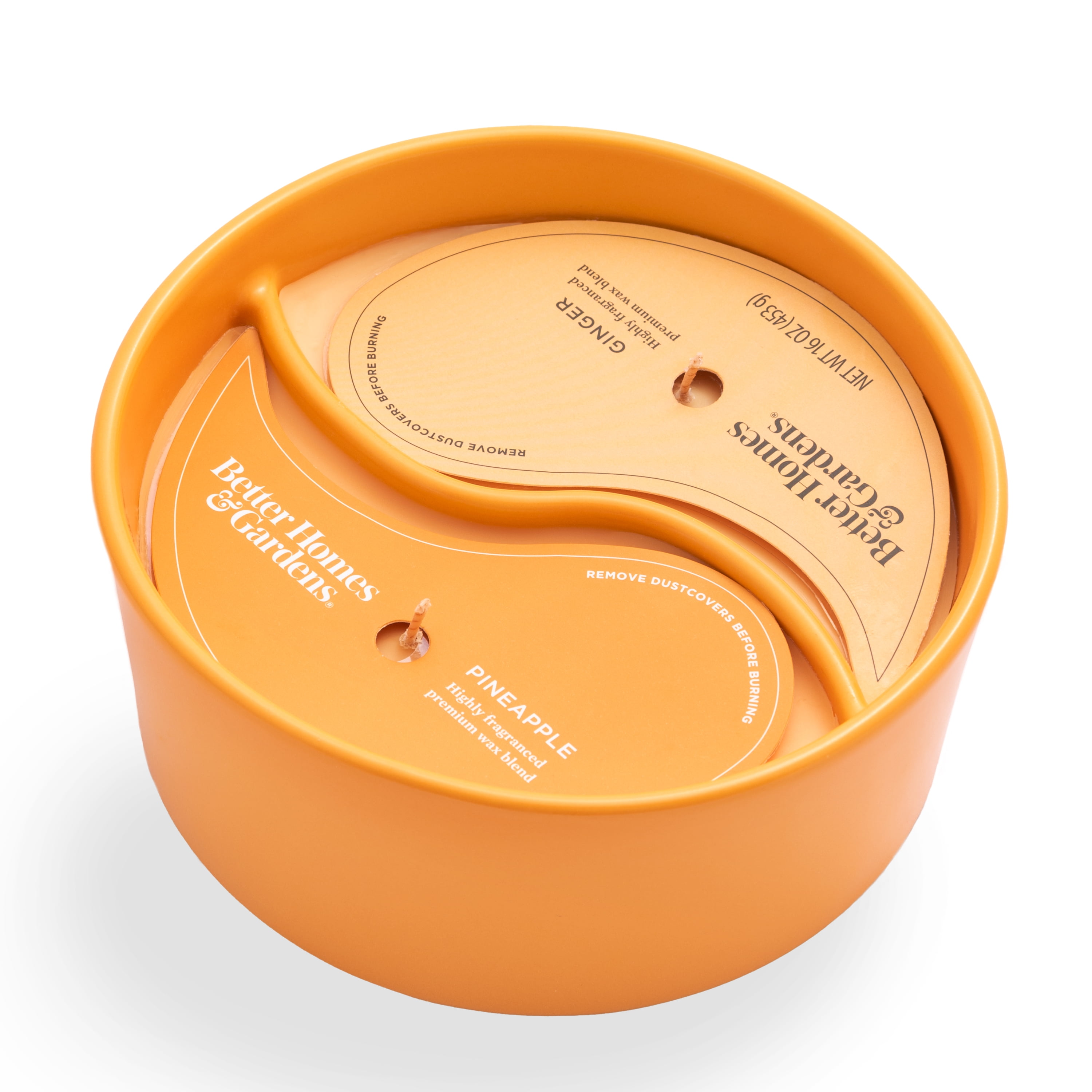 Better Homes & Gardens 16oz Pineapple & Ginger Duo Scented Ceramic Dish ...