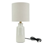 Better Homes & Gardens 17" Reactive Glaze Ceramic Table Lamp with Off ...