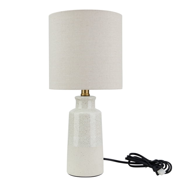 Better Homes & Gardens 17" Reactive Glaze Ceramic Table Lamp with Off ...