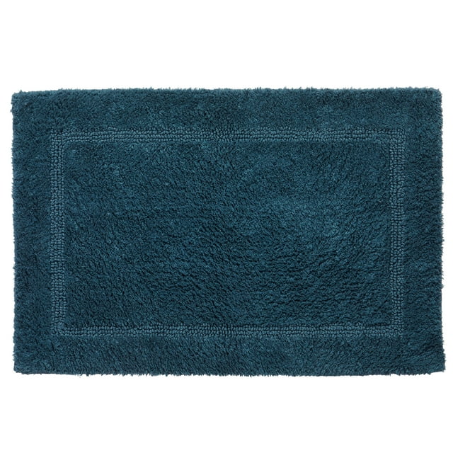 Better Homes & Gardens Cotton Reversible Bath Rug, Nimbus Blue, 17" x ...