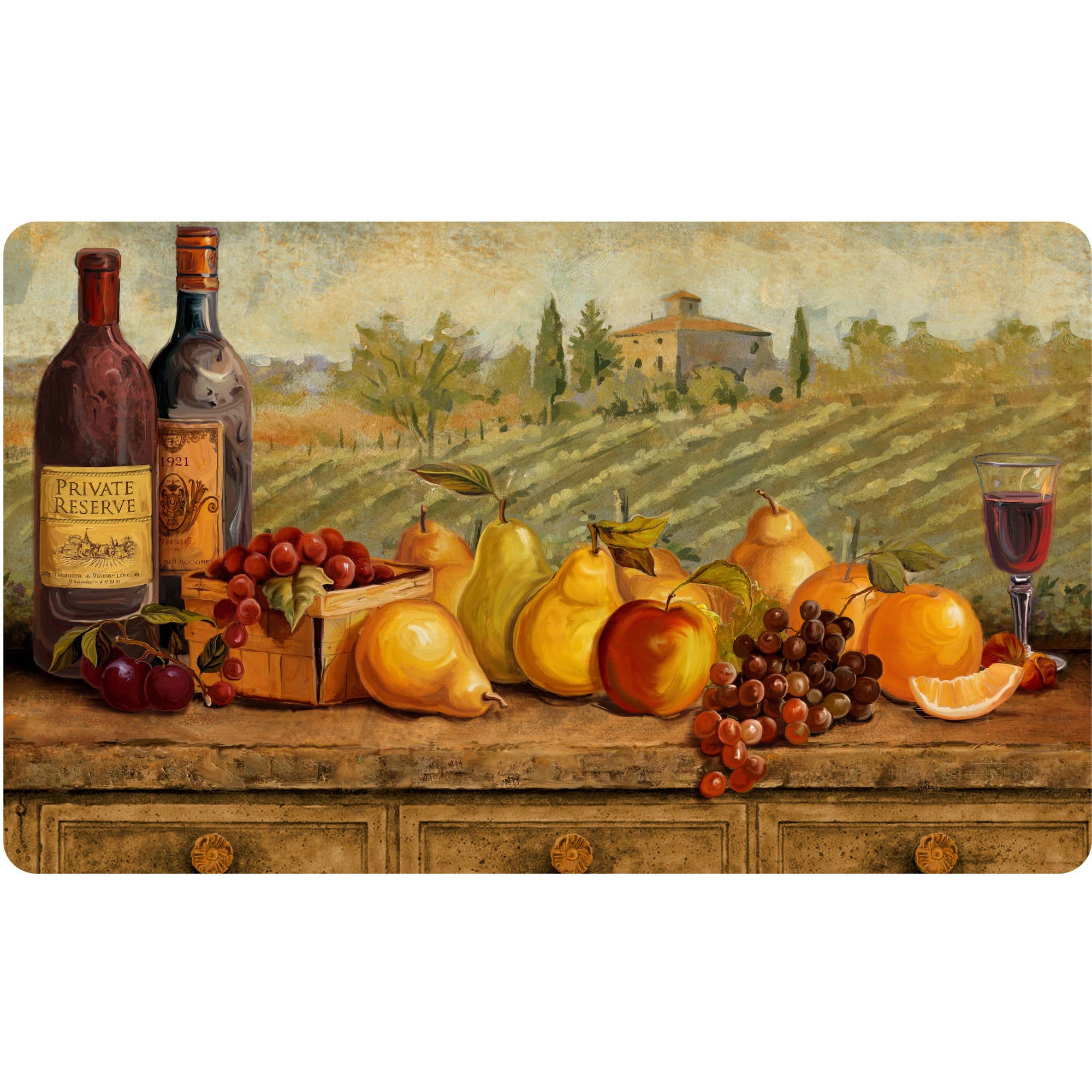 Better Homes & Gardens 18" x 30" Tuscan Wine Comfort Chef Mat - Walmart ...