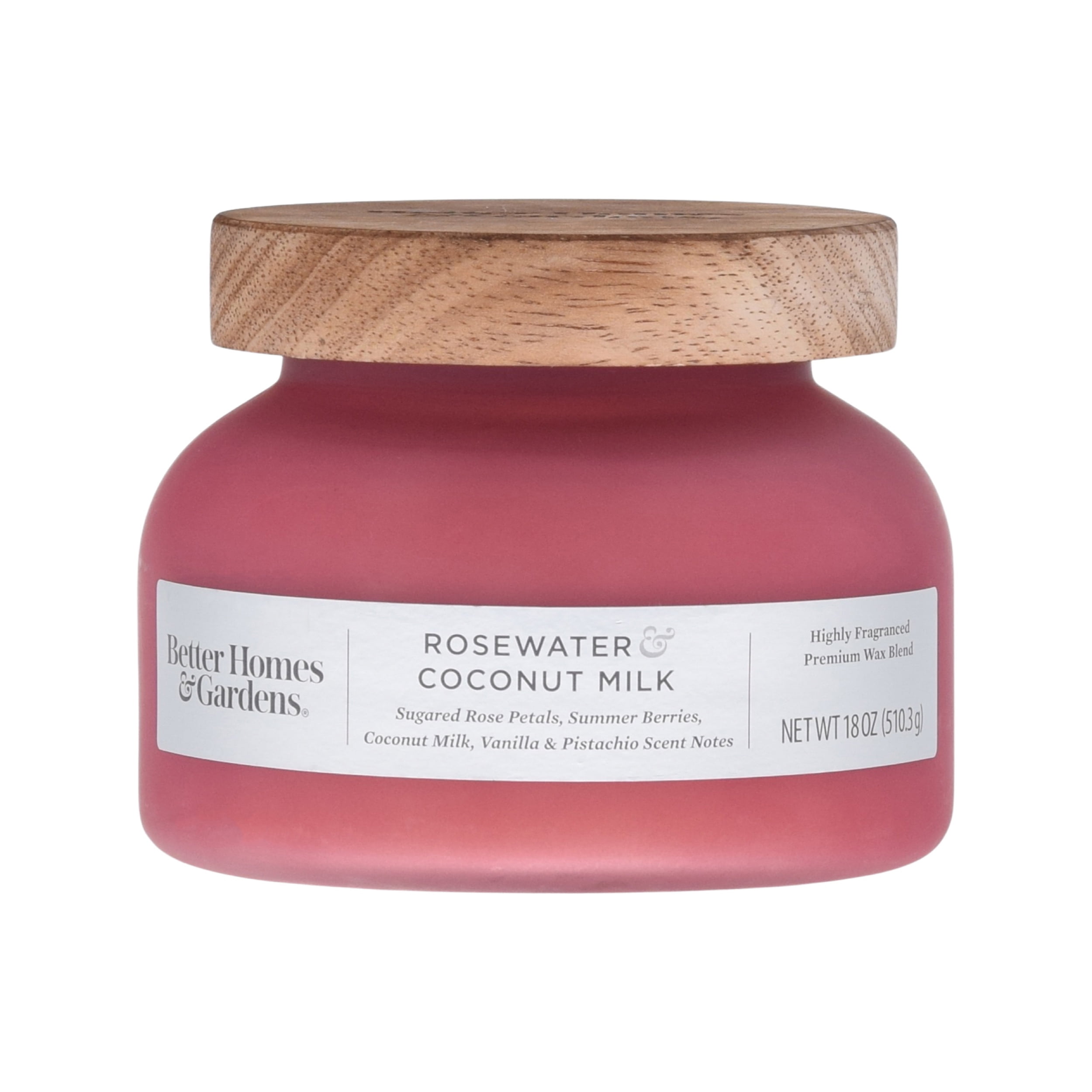 Better Homes & Gardens 18oz Rosewater & Coconut Milk Scented 2-Wick ...