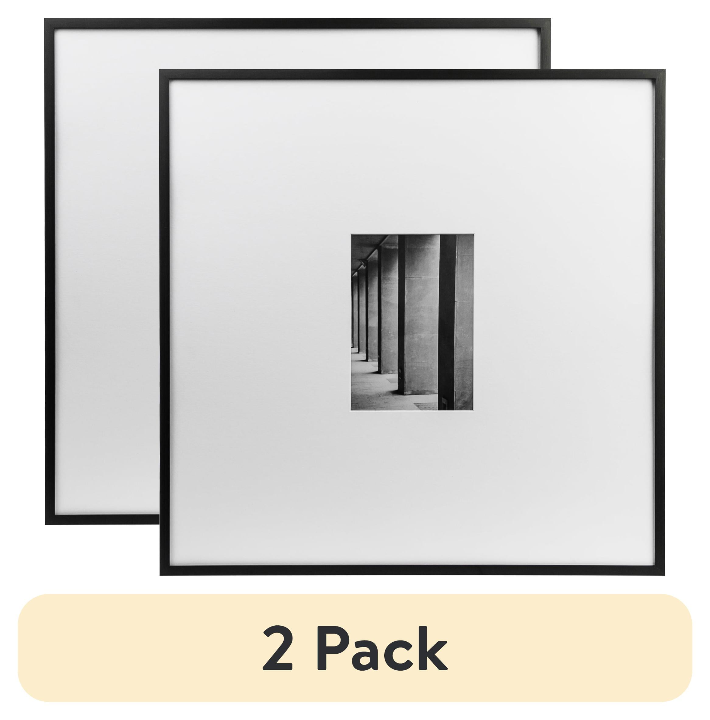 (2 pack) Better Homes & Gardens 18x18 Black Gallery Picture Frame ...