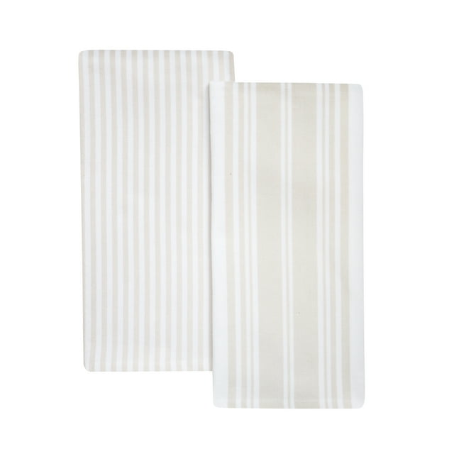 Better Homes & Gardens 2 Piece Culinary Kitchen Towel, Papyrus Beige ...