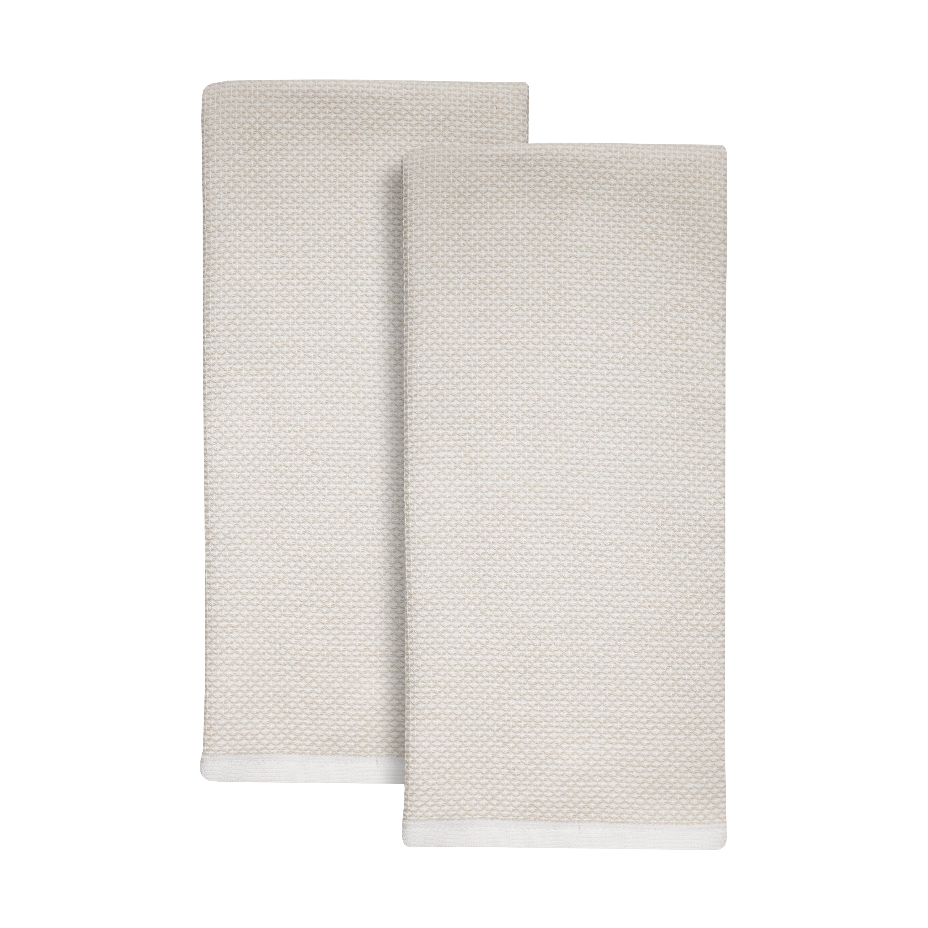 Better Homes & Gardens 2 Piece Flat Woven Kitchen Towel, Papyrus Beige ...