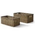 Better Homes & Gardens 2-Piece Poly Rattan Storage Basket Set - Walmart.com