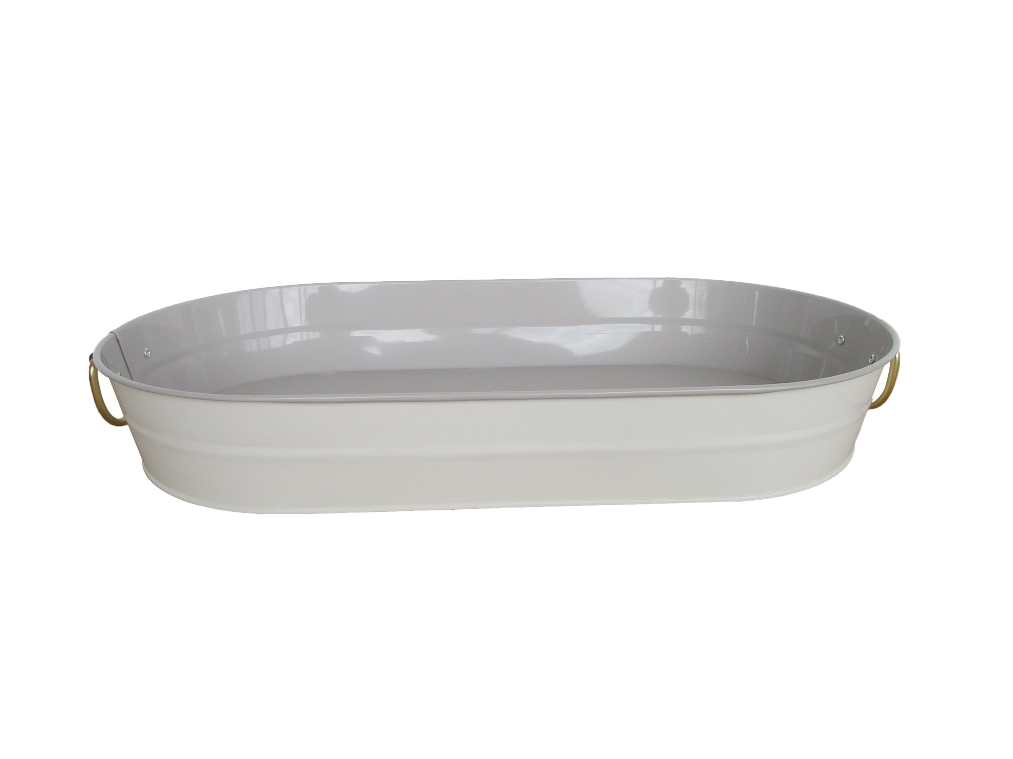 Better Homes & Gardens Galvanized Oval Serving Tray 19.88 x 10.63 ...
