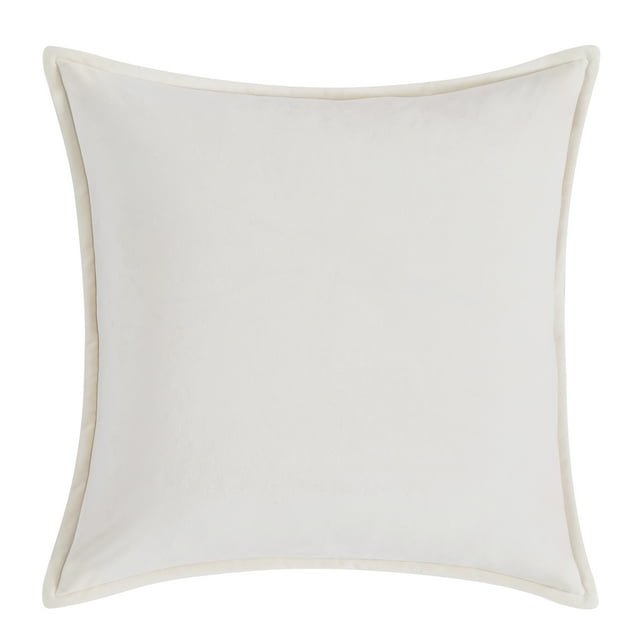 Better Homes & Gardens 20" x 20" Solid Reversible Beige/White Velvet ...