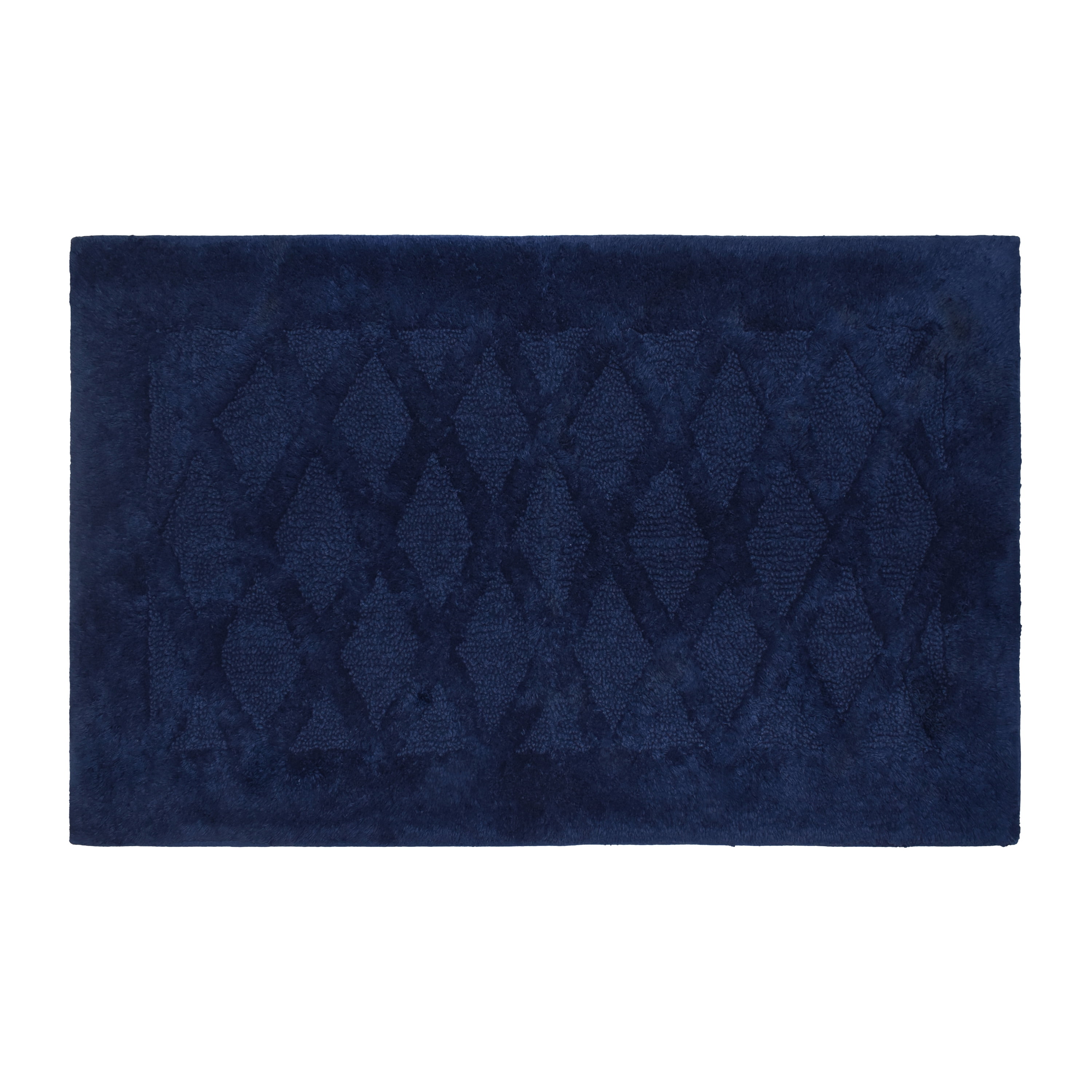 Better Homes & Gardens 20x34 Cotton Bath Rug - Navy - Walmart.com