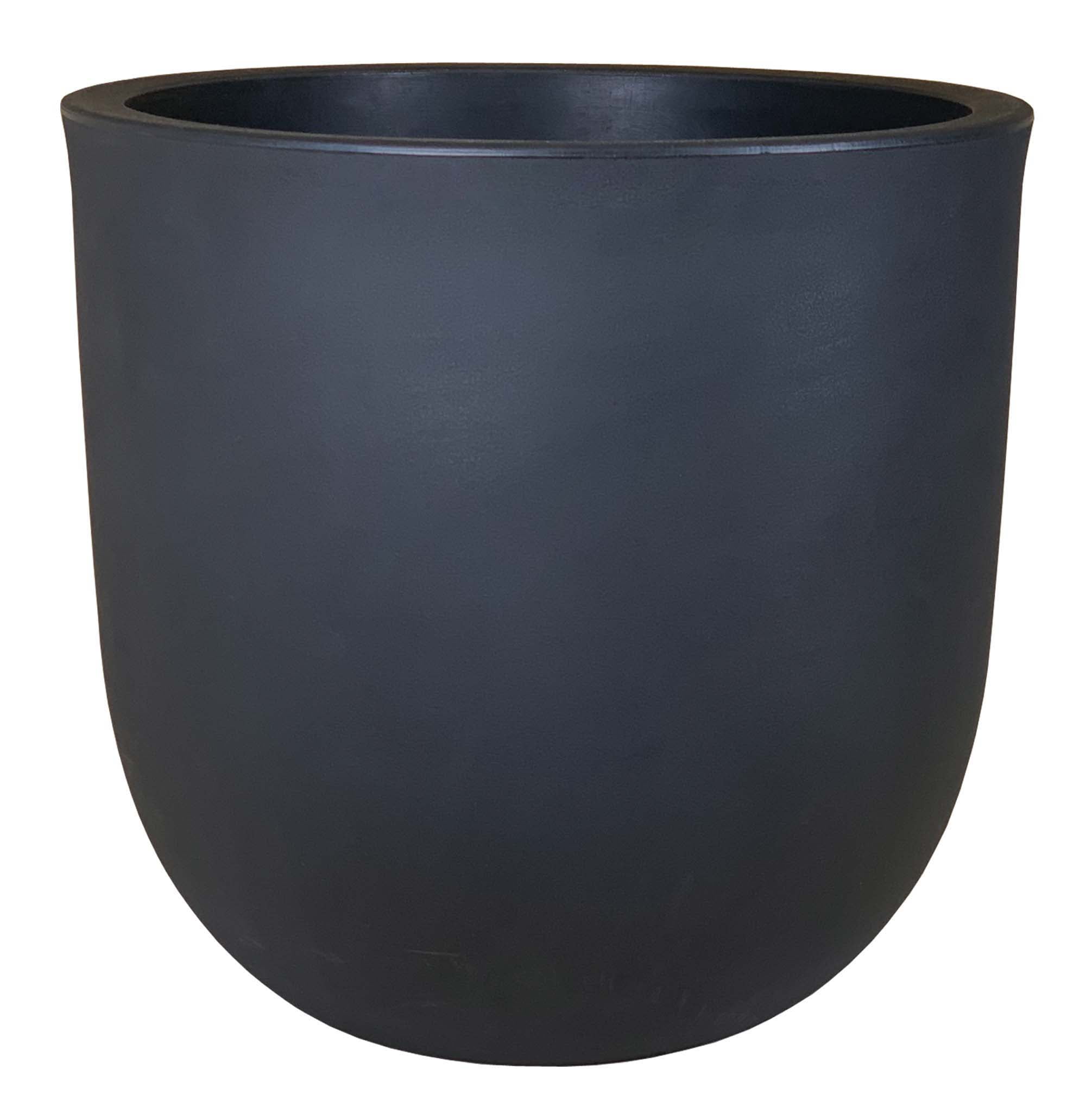 Better Homes & Gardens 22in Mosswood Resin Planter, Matte Black ...