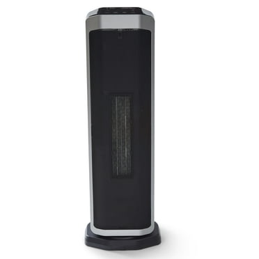 Lasko 1500W Ceramic Tower Heater, Oscillating, Remote Control, Black, CT22835 - Walmart.com