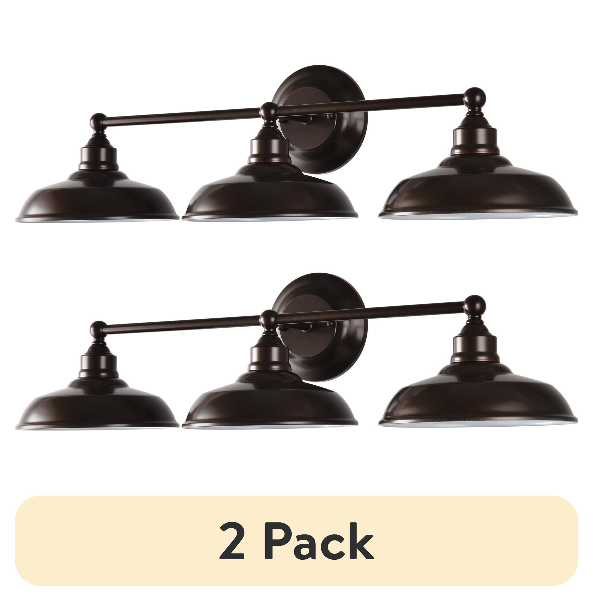 (2 pack) Better Homes & Gardens 28.5" Farmhouse Triple Wall Scones 3 ...