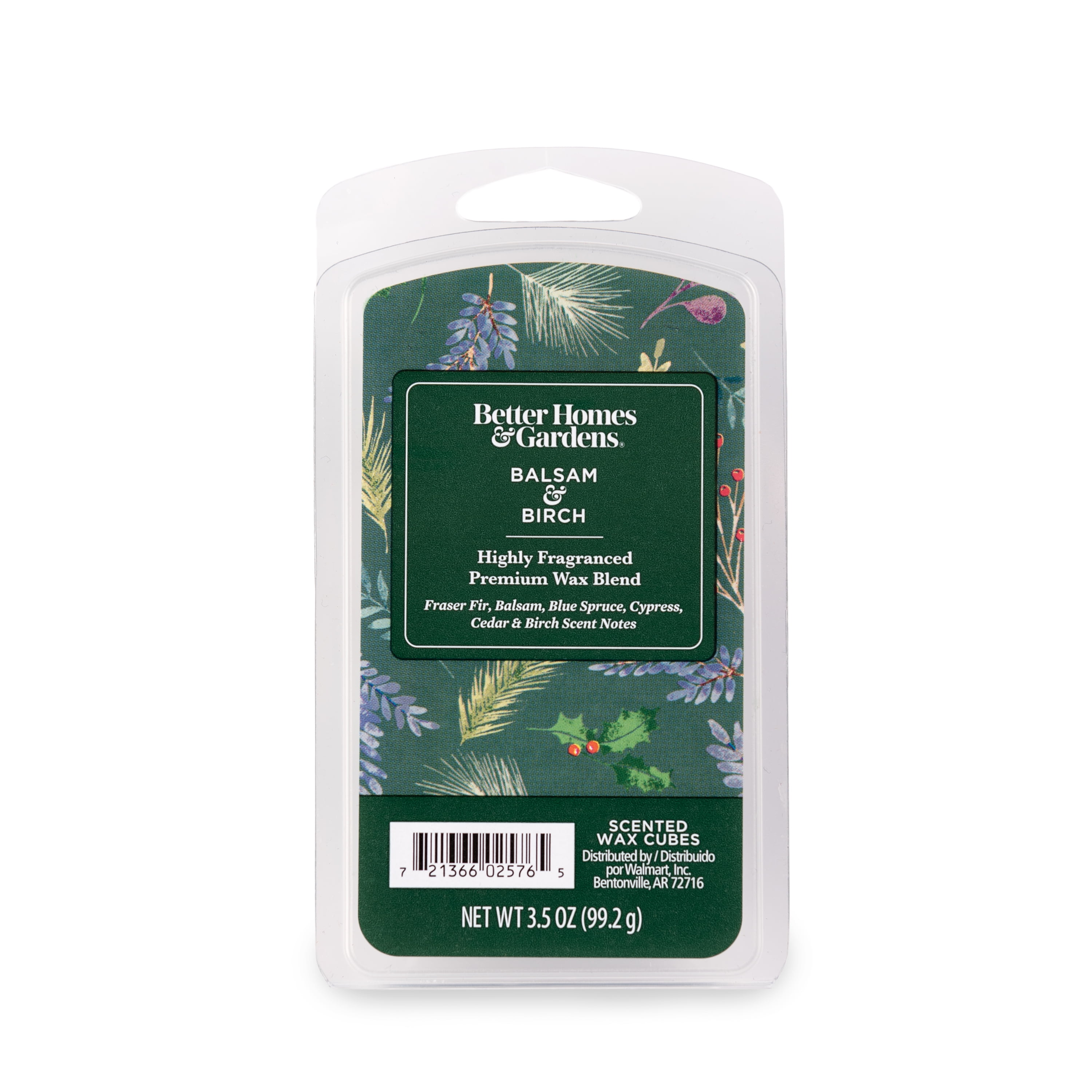 Better Homes & Gardens 3.5 oz Elevated Wax Melt Balsam & Birch ...