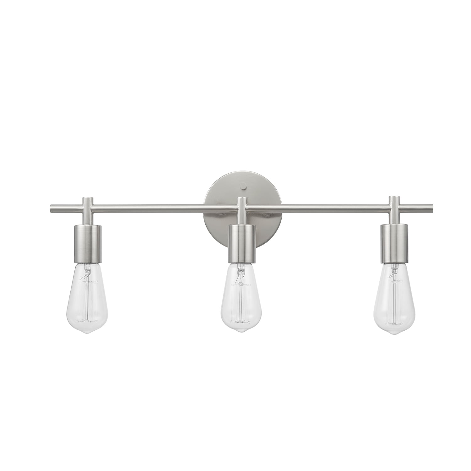 Better Homes & Gardens Modern 3 Light Vanity Fixture, Satin Nickel ...