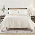 Better Homes & Gardens 3-Piece Cream Gauze Comforter Set, Adult Full ...