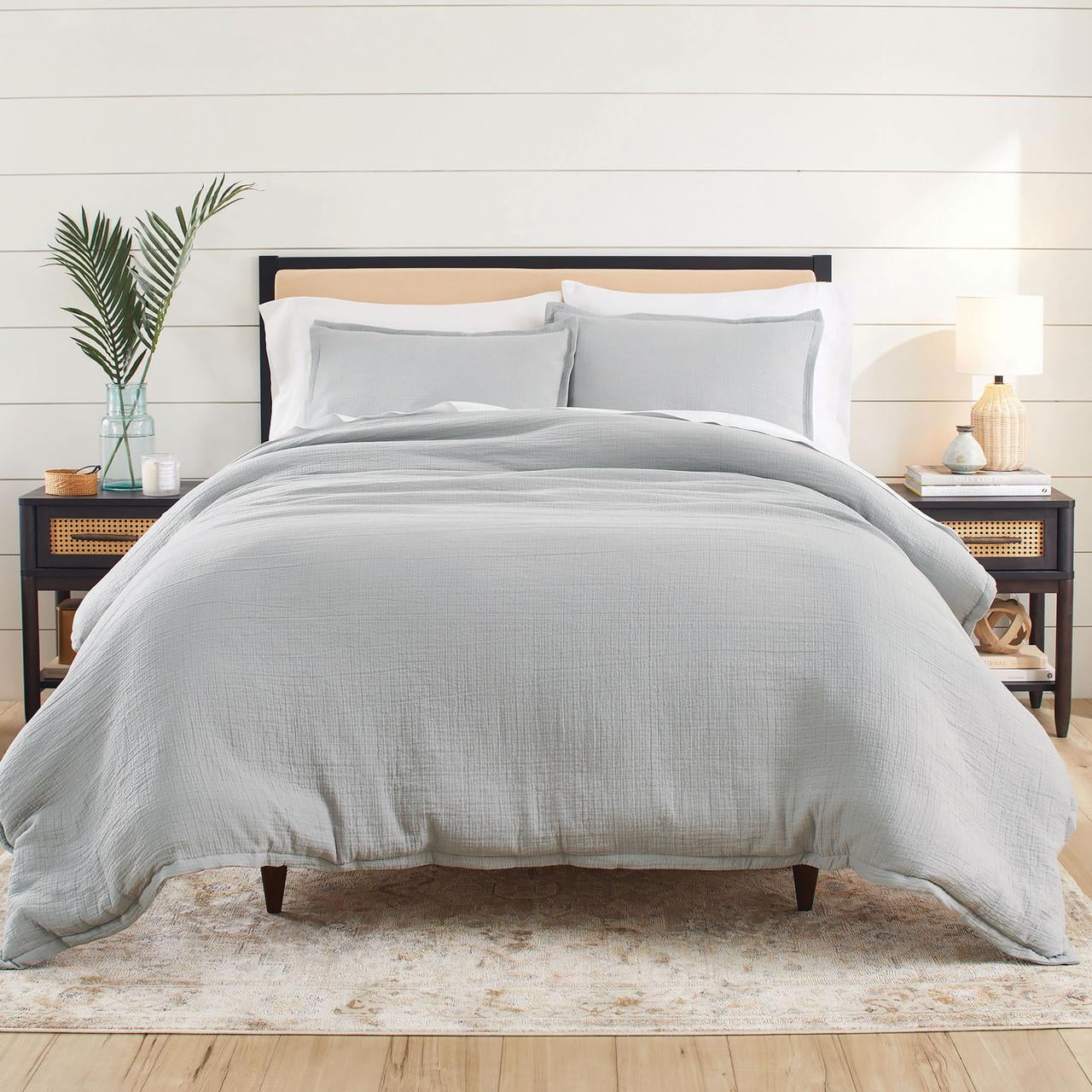 Free Shipping! Better Homes & Gardens 3-Piece Soft Silver Crinkled ... Free Shipping! Better Homes & Gardens 3-Piece Soft Silver Crinkled ...