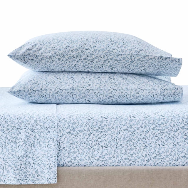 Better Homes & Gardens 300 Thread Count Cool & Crisp 4-Piece Blue Water ...