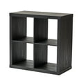 Better Homes & Gardens 4-Cube Storage Organizer, Charcoal - Walmart.com