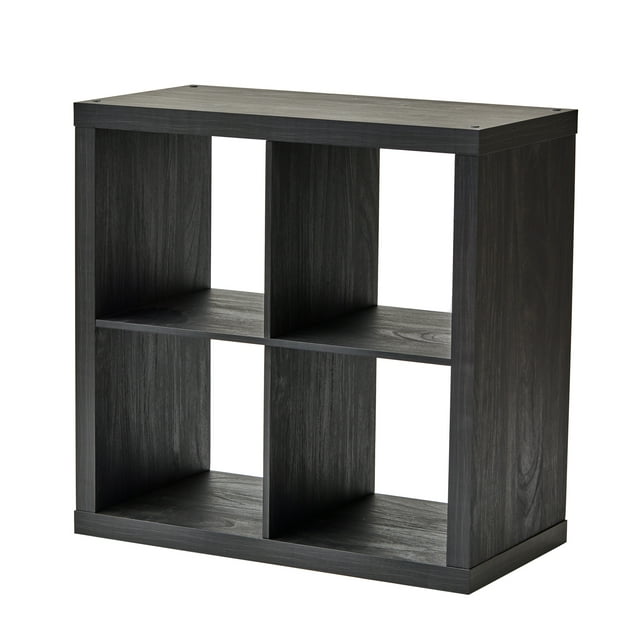 Better Homes & Gardens 4-Cube Storage Organizer, Charcoal - Walmart.com