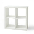 Better Homes & Gardens 4-Cube Storage Organizer, White Texture ...