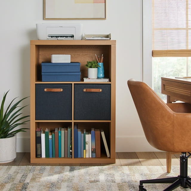 Better Homes & Gardens 4-Cube Storage Organizer with Display Shelf ...