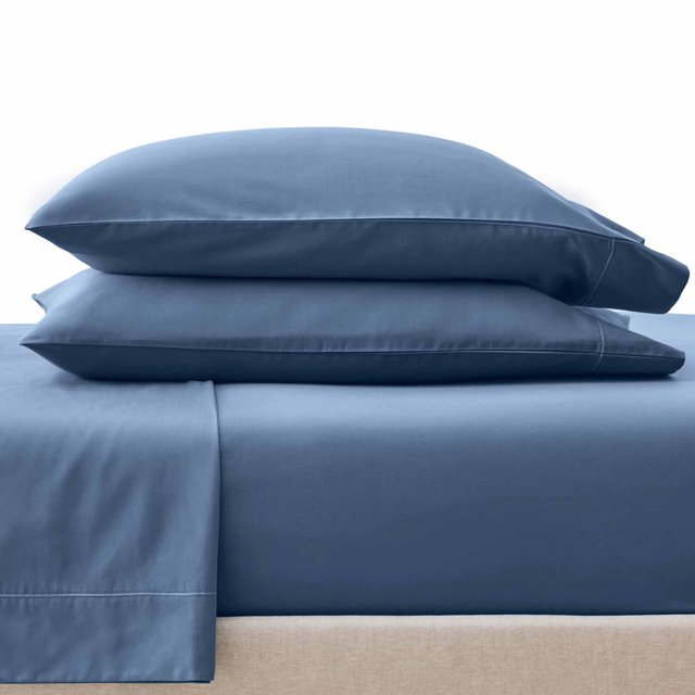 Better Homes & Gardens 4-Piece 400 Thread Count Blue Moonlight ...