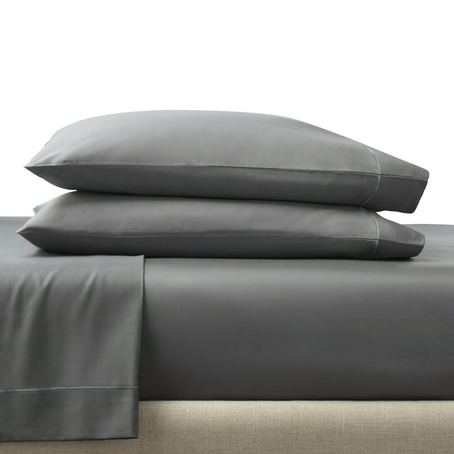 Better Homes & Gardens 4-Piece 400 Thread Count Grey Flannel ...