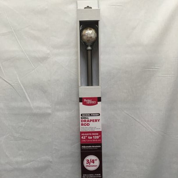 Better Homes & Gardens 42-120" Shell Drapery Rod - Walmart Business ...