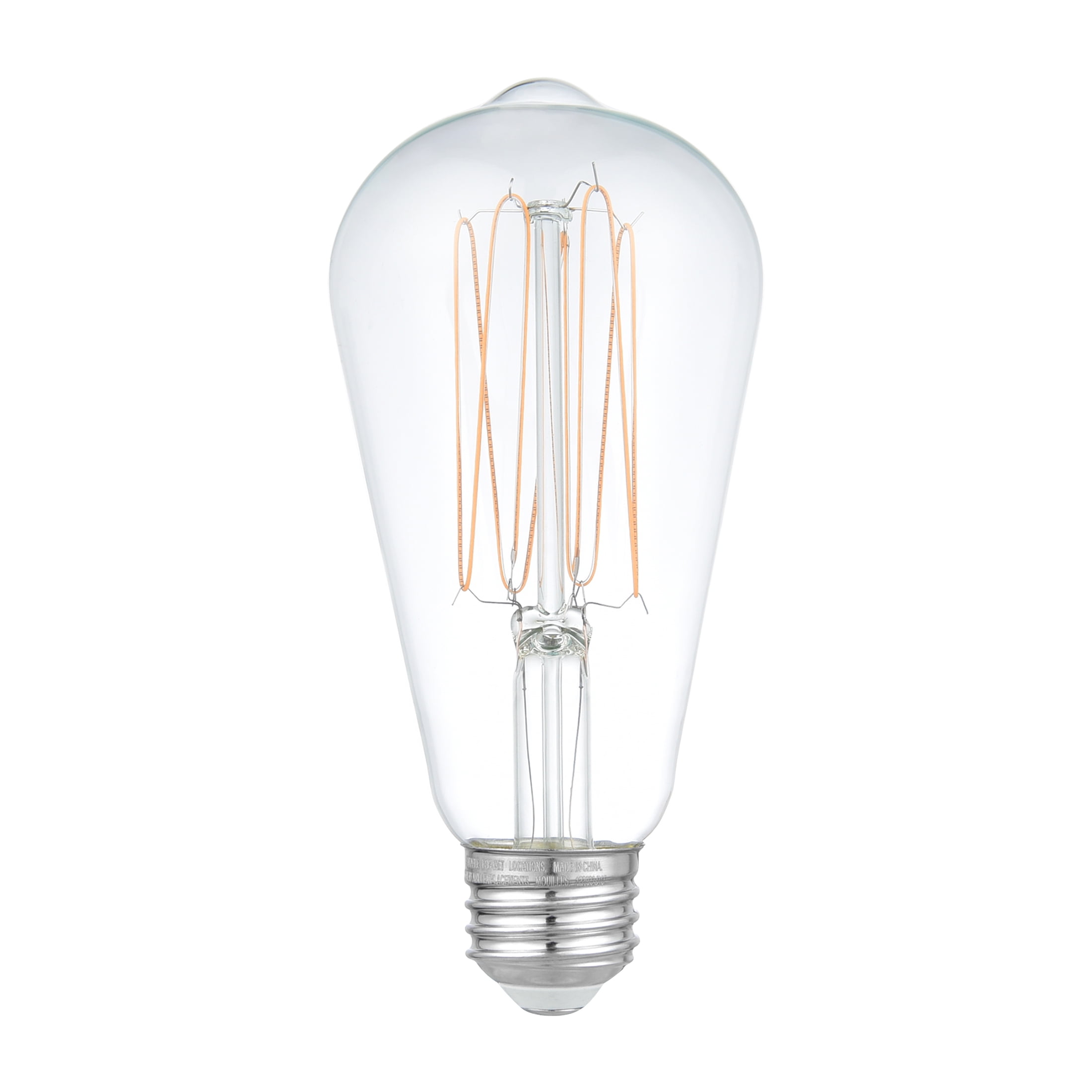 Better Homes & Gardens 4W(40W Equivalent) Soft White Dimmable ST19 Thin ...