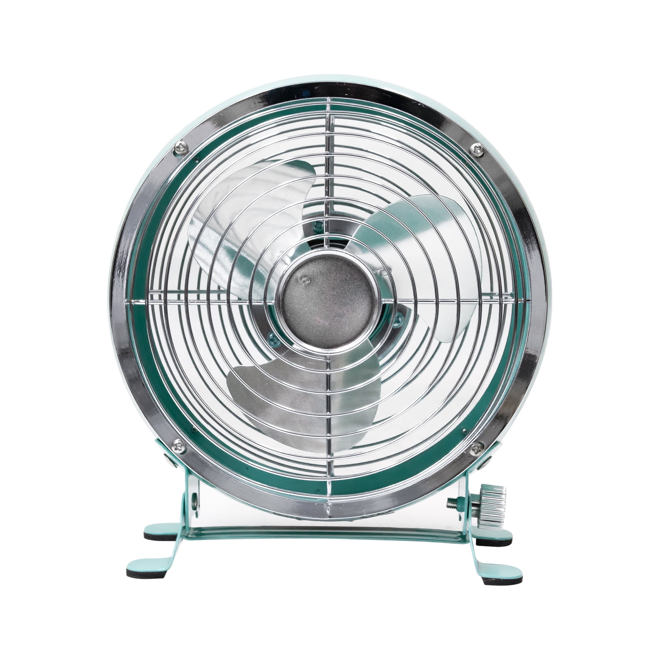 Better Homes & Gardens 5" 3-Speed Mint Retro Personal Metal Drum Fan ...