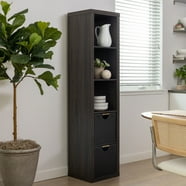 Better Homes & Gardens 4-Cube Storage Organizer with Display Shelf, White Texture Finish ...