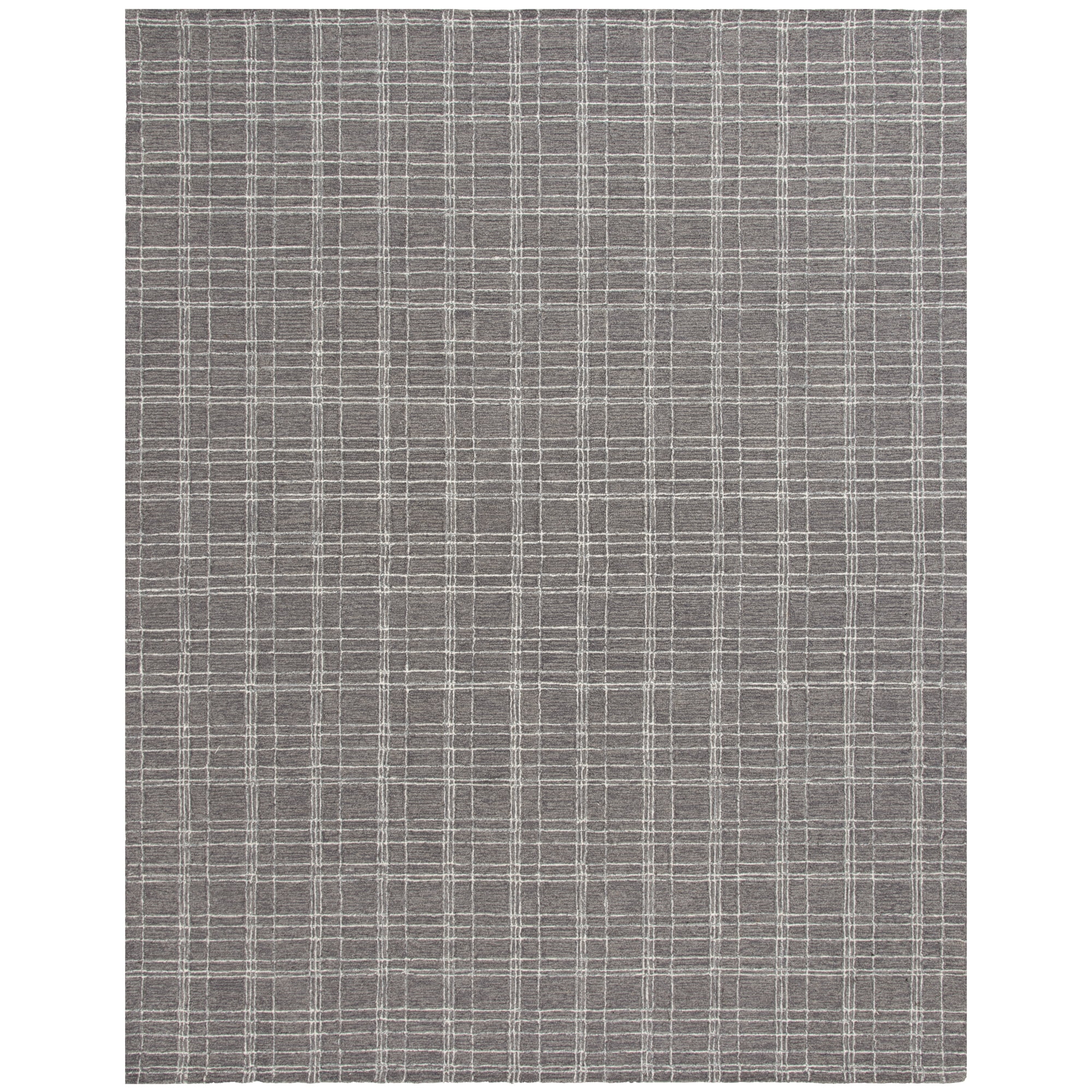 Better Homes & Gardens Grey Plaid Wool Indoor Area Rug, 5x7 - Walmart.com