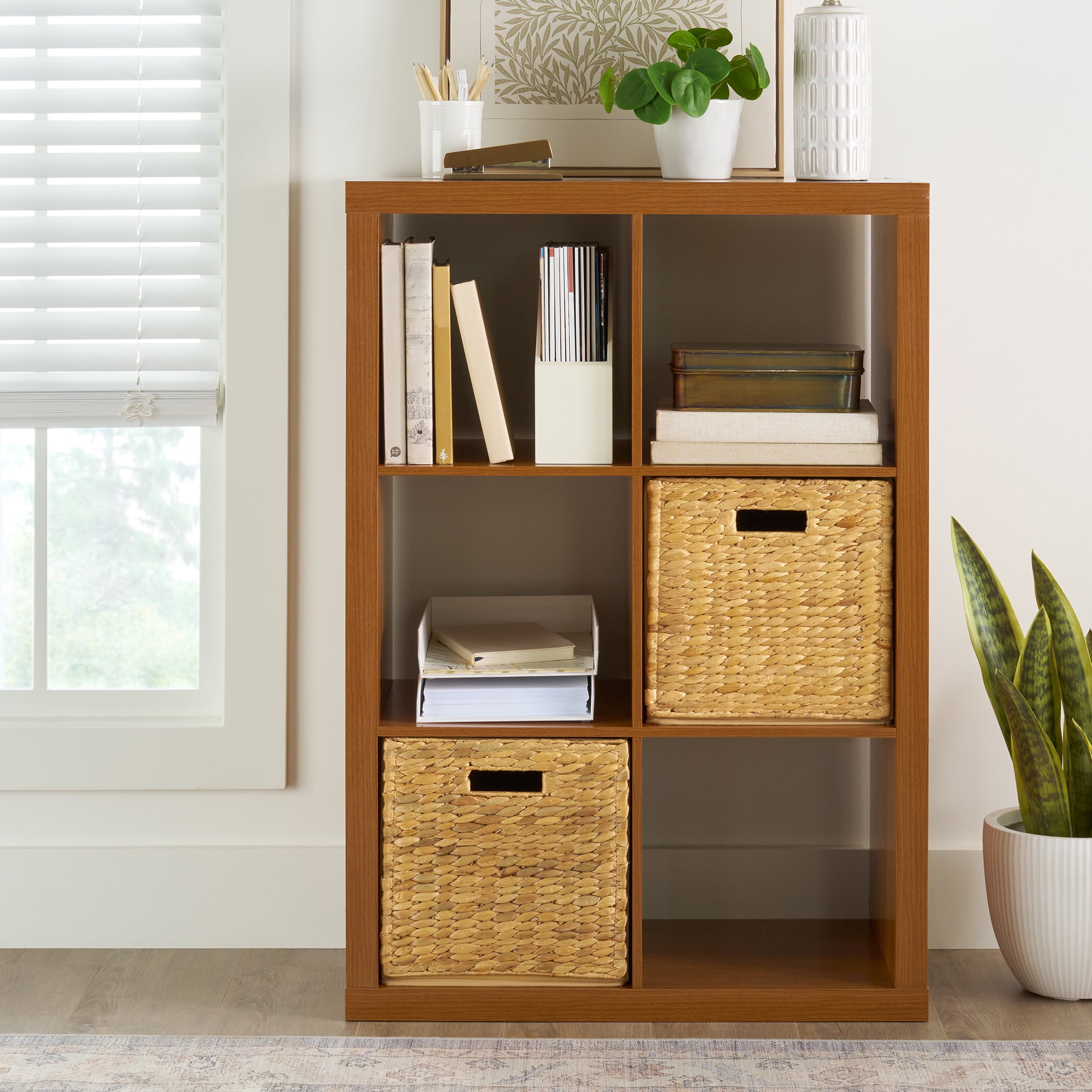Better Homes & Gardens 6 Cube Storage Organizer, Acorn - Walmart.com