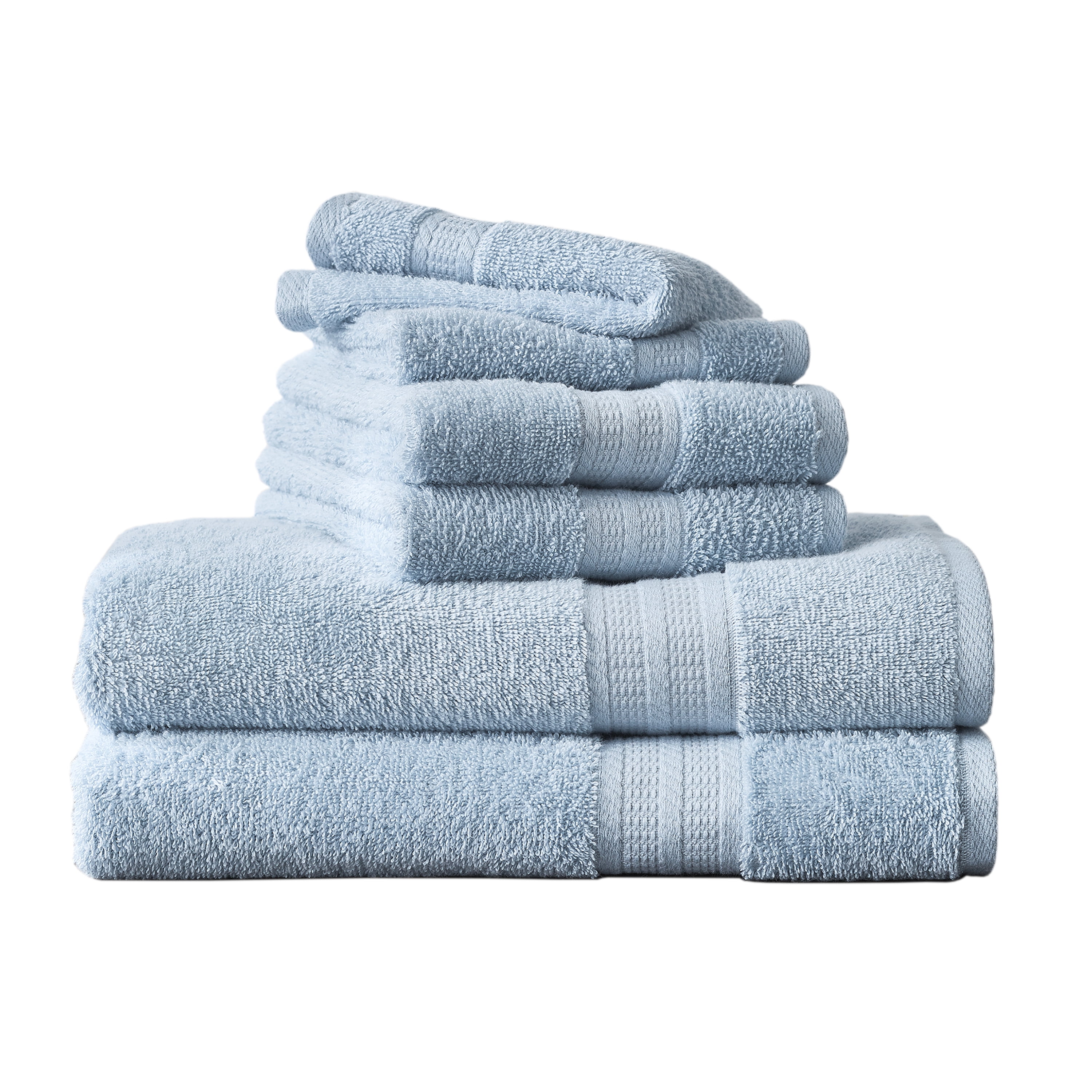 Better Homes & Gardens 6-Piece Bath Set, Solid Light Blue - Walmart.com