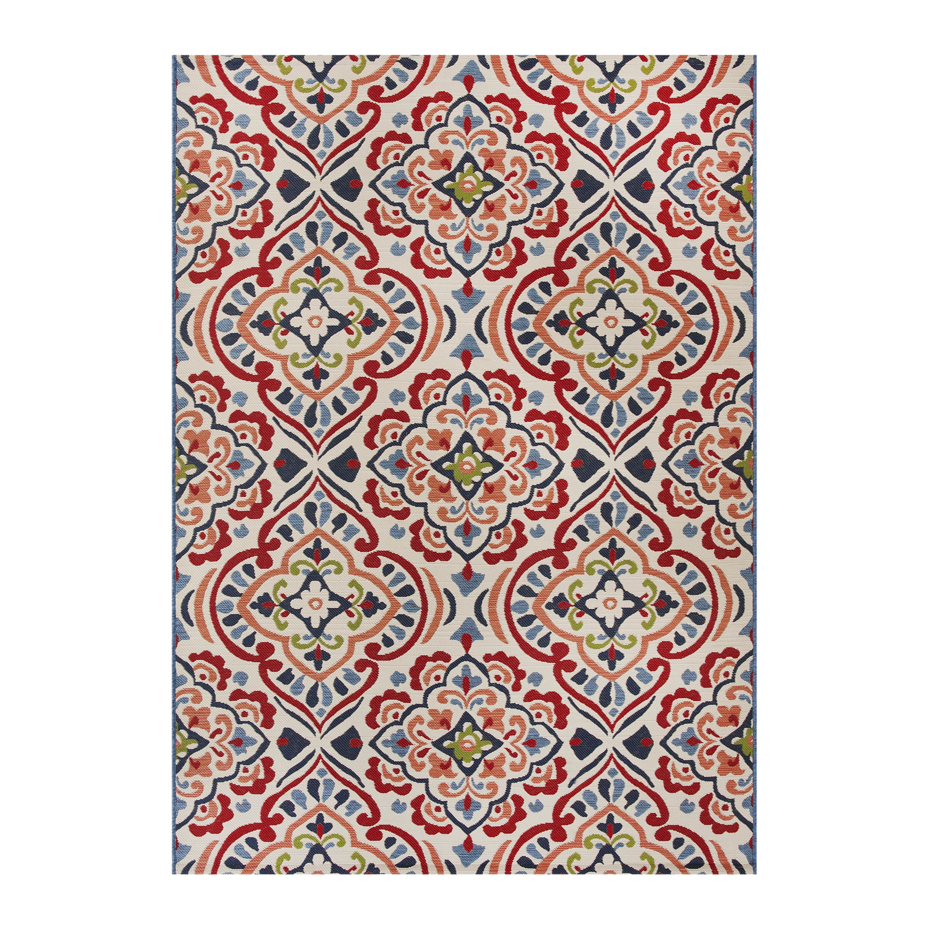 Better Homes & Gardens, 6'x9' Multi-Color Medallion Outdoor Rug ...