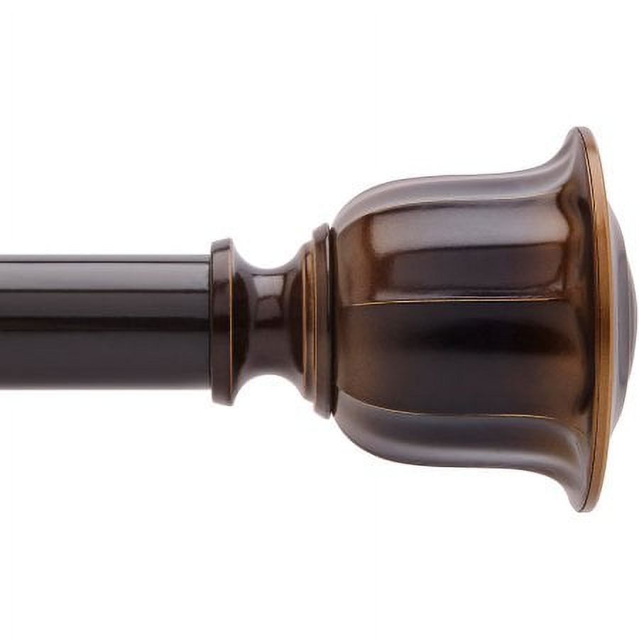 Better Homes & Gardens 66-120" Tulip Adjustable Curtain Rod for Windows ...