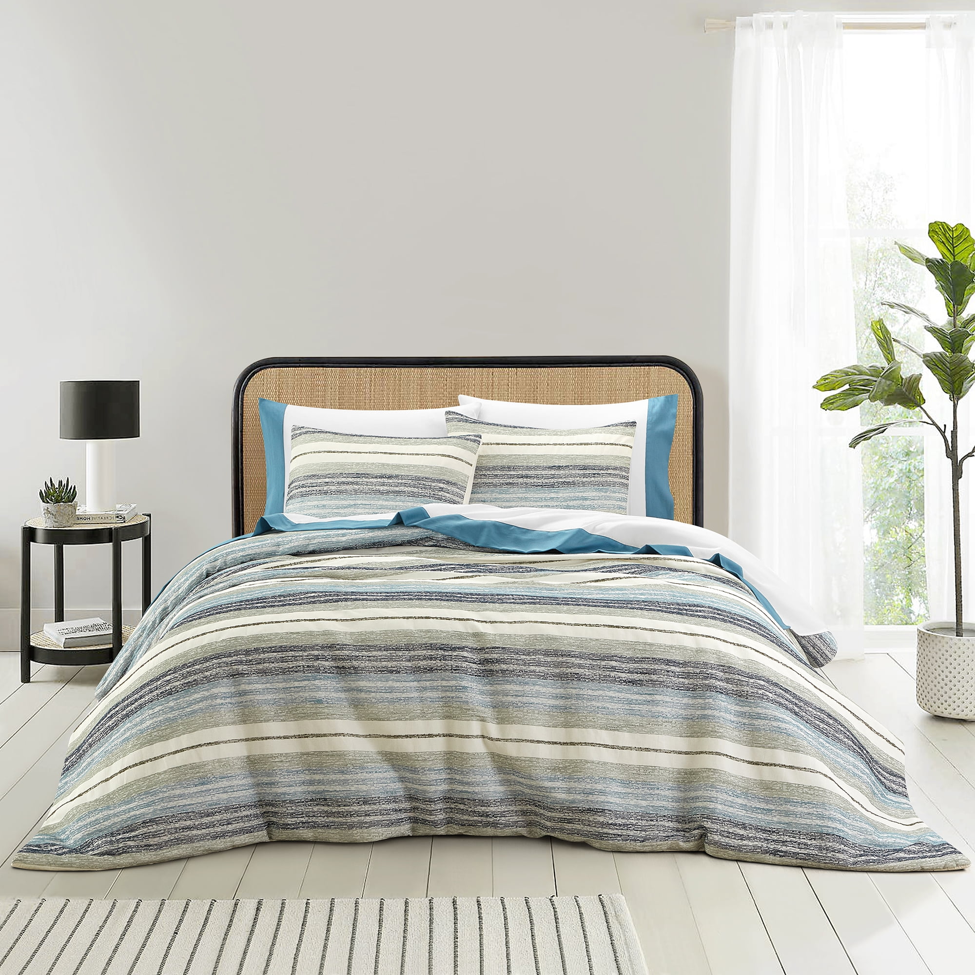 Free Shipping! Better Homes & Gardens 7-Piece Woven Stripe Bedding ...