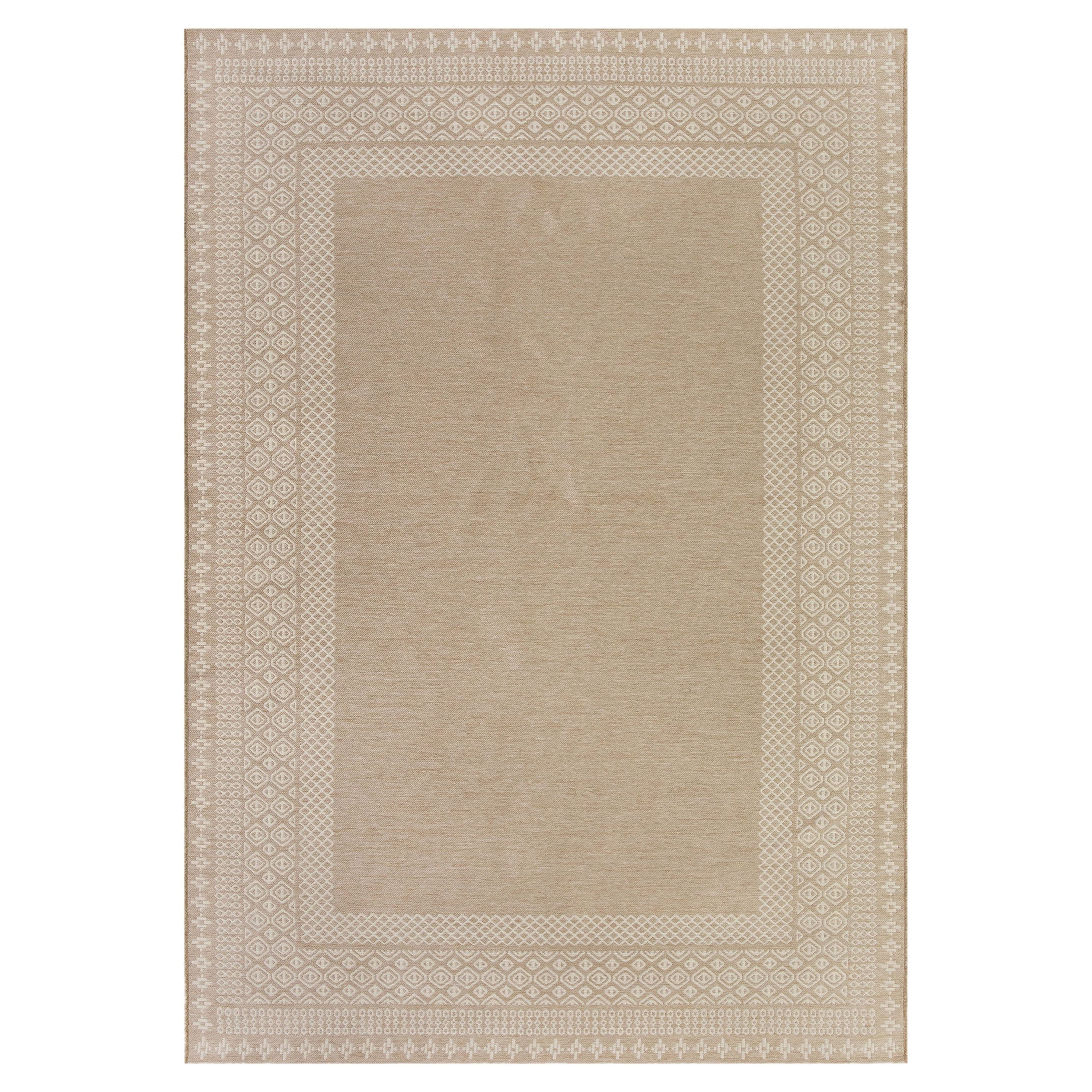 Better Homes & Gardens 7' x 10' Beige Border Outdoor Rug - Walmart ...