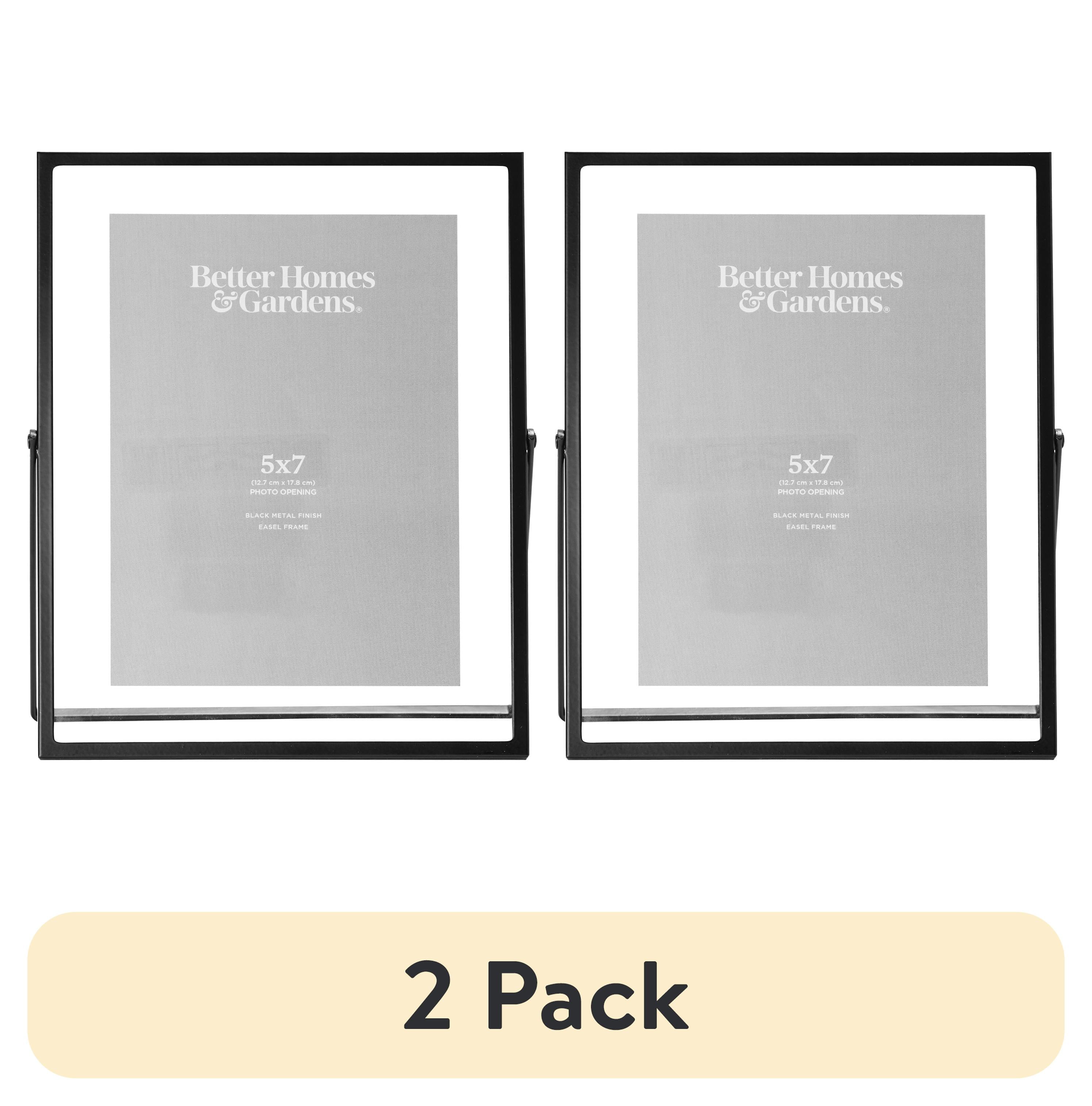 (2 pack) Better Homes & Gardens 7x9 Float to 5x7 Metal Easel Floating ...