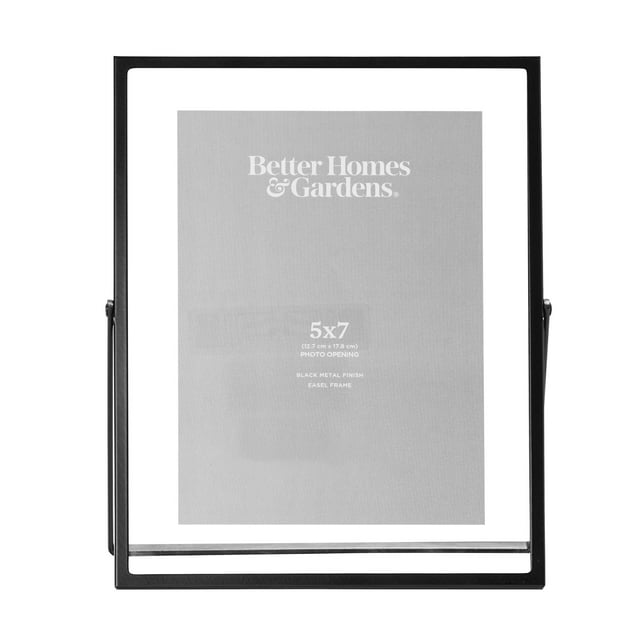 Better Homes & Gardens 7x9 Float to 5x7 Metal Easel Floating Frame ...