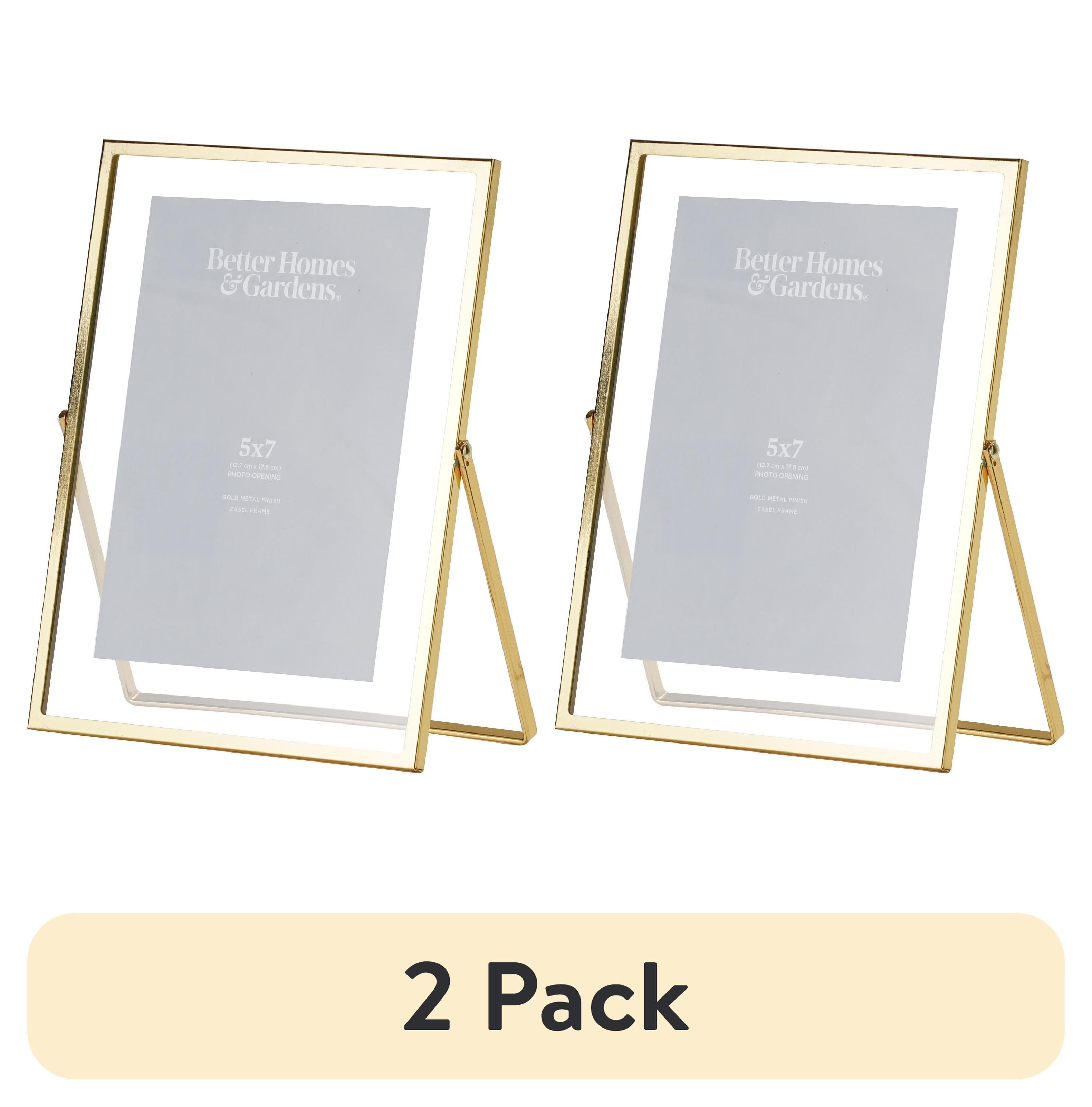 (2 pack) Better Homes & Gardens 7x9 Float to 5x7 Metal Easel Floating ...
