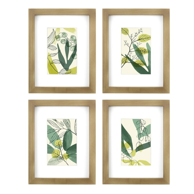 Better Homes & Gardens 7x9 Matted to 4x6 Wood Tabletop Picture Frame ...