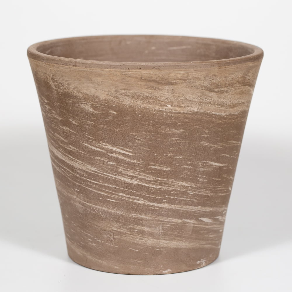 Better Homes & Gardens 8" Sienna Terra Cotta Grafite Swirl Planter ...