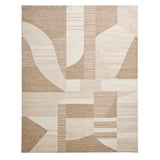 Better Homes & Gardens Neutral Modern Shapes Abstract Indoor Area Rug ...