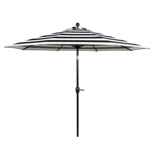 Better Homes & Gardens 9' Cabana Stripe Patio Umbrella, Crank Lift and ...