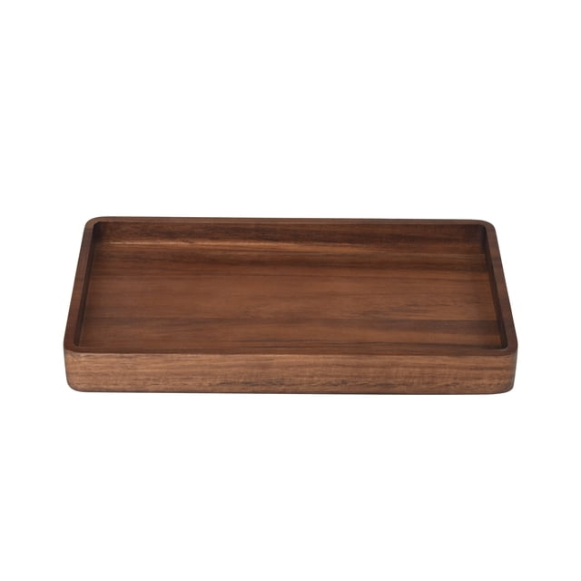 Better Homes & Gardens Acacia Wood Tray Organizer, Walnut - Walmart.com