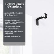 Better Homes & Gardens Brass Curtain Holdbacks, Set of Two - Walmart.com