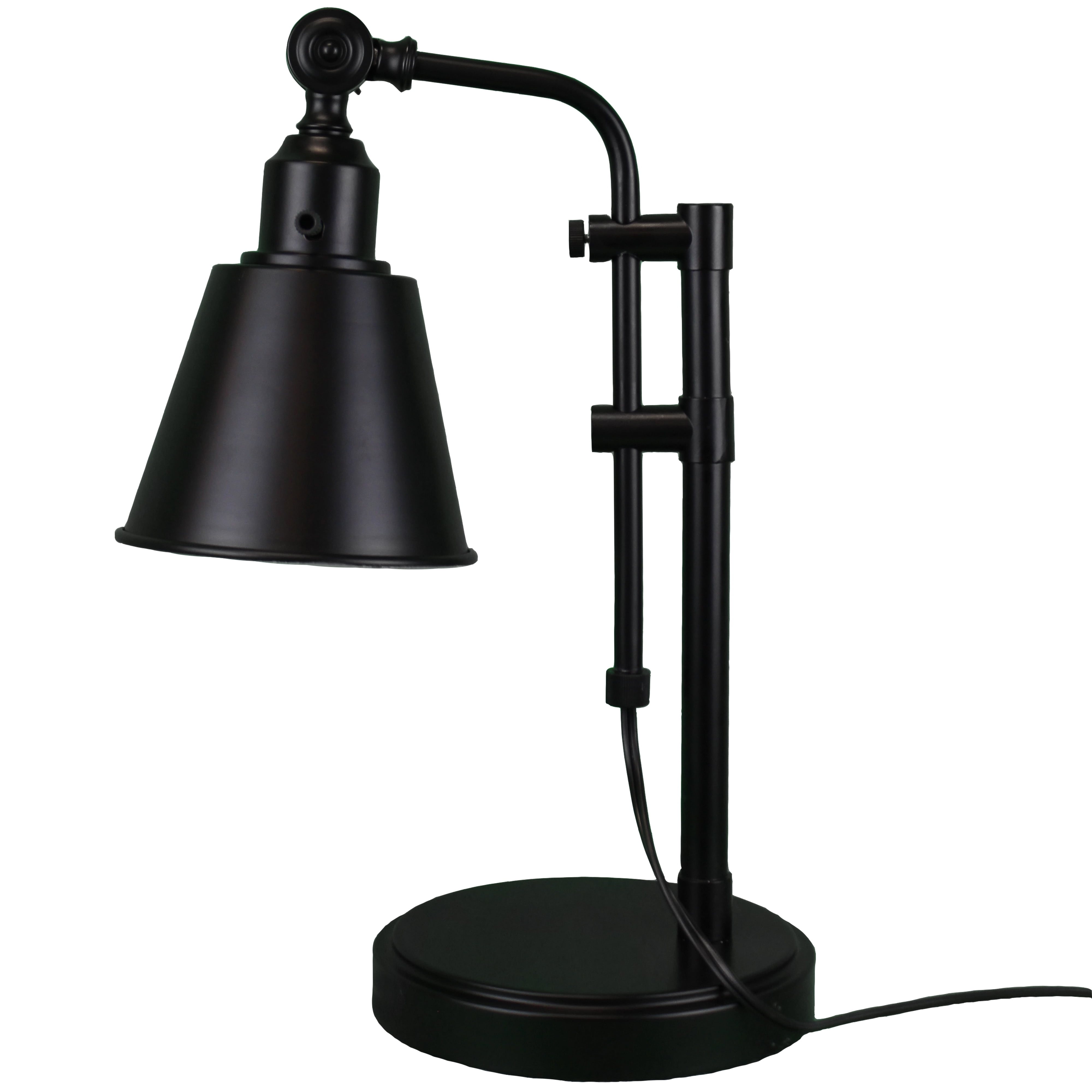 Better Homes & Gardens Adjustable Black Metal Desk Lamp with LED Bulb ...