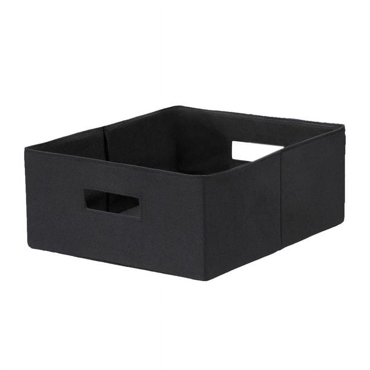 Better Homes & Gardens Adult Half-Size Fabric Black Cube Storage Bin ...